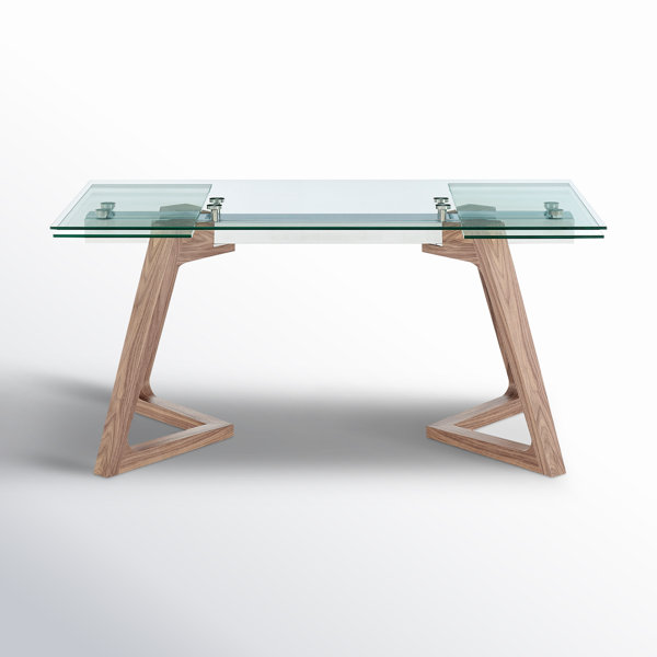 Extendable Glass Kitchen & Dining Tables You'll Love | Wayfair
