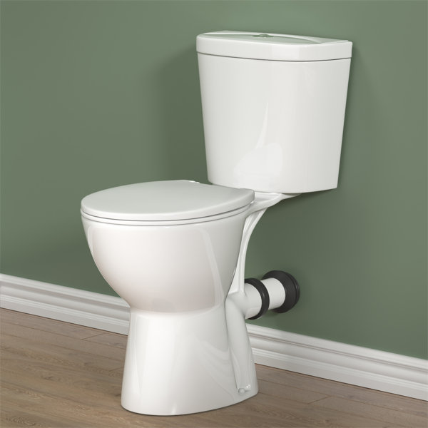 SUPERFLO 19 inch Tall Rear Outlet With Powerful Flushing High Toilet ...