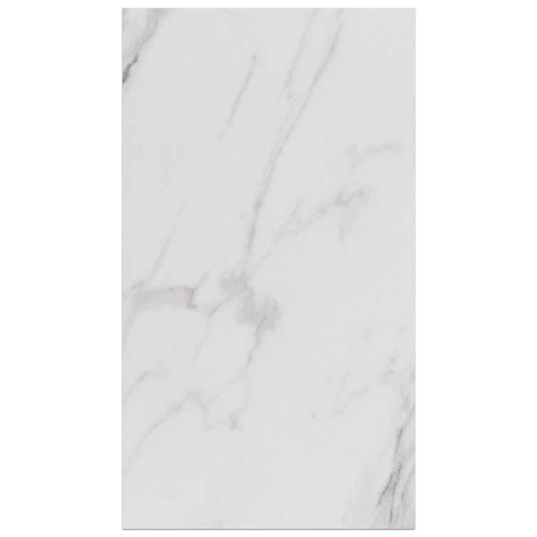 Supreme Tile Natural Deluxe 18" x 36" Porcelain Marble Look Wall ...