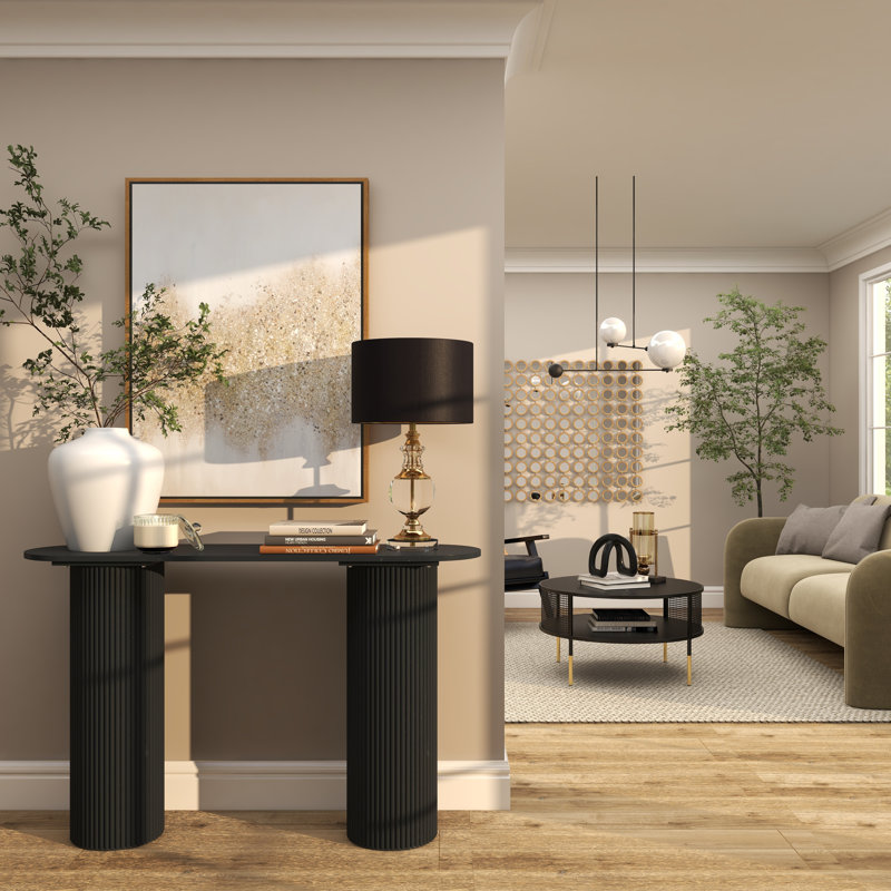 Mercer41 Crystal Black Table Lamp with Gold Accents & Reviews | Wayfair