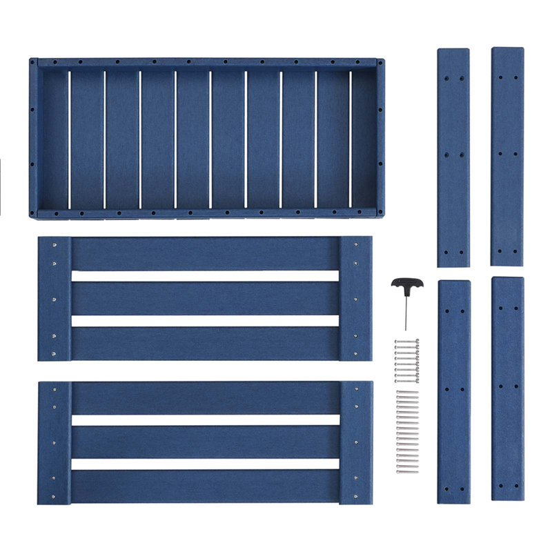 Ebern Designs Belem HDPE Storage Bench & Reviews | Wayfair