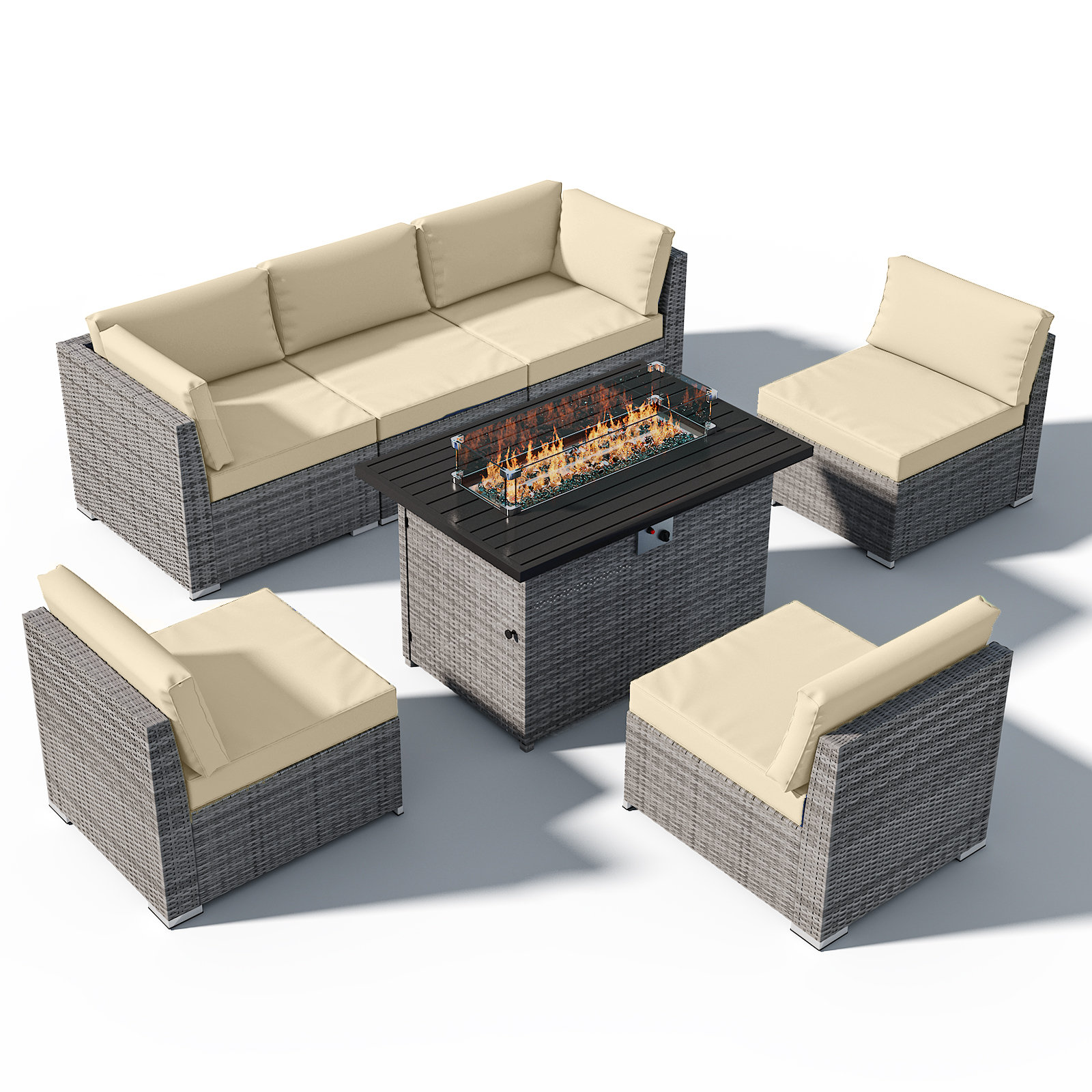 EAGLE PEAK 6 - Person Outdoor Seating Group with Cushions | Wayfair