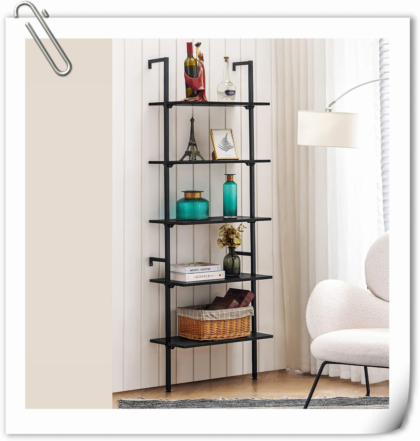 17 Stories Medardus Ladder Bookcase | Wayfair