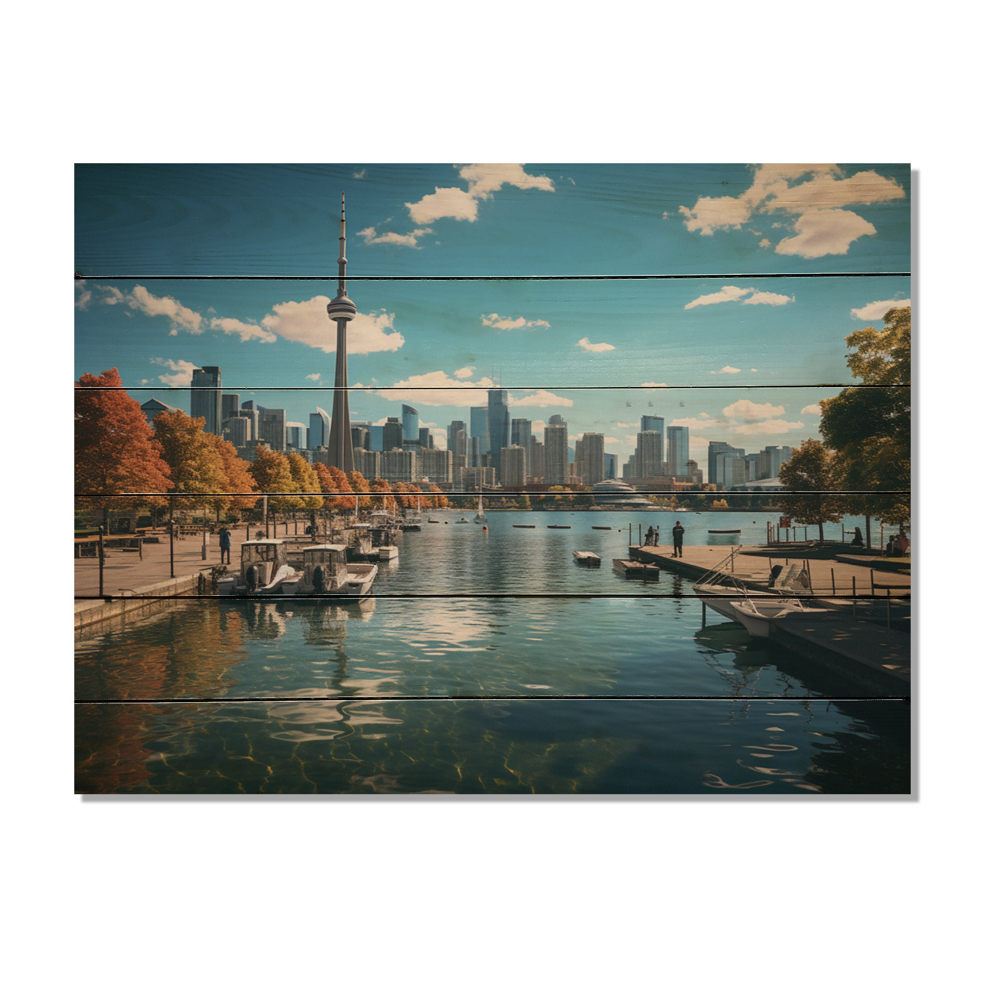 Latitude Run® Cityscape Of Toronto During The Day On Wood Print ...