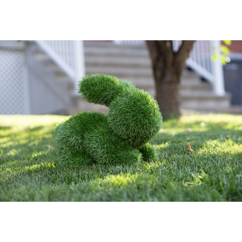 Naturae Decor Rabbit Turf Topiary 12" | Wayfair
