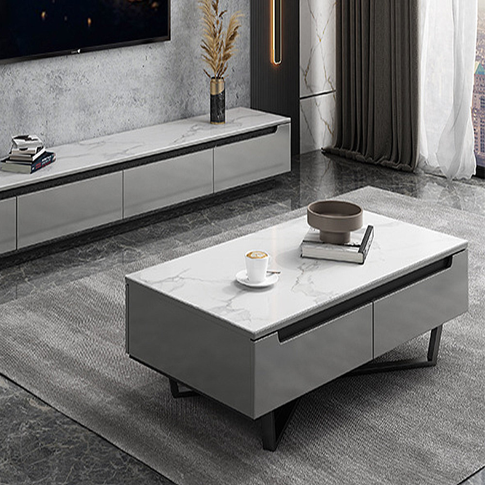 Bkoksety Italian light luxury rock slate coffee table | Wayfair