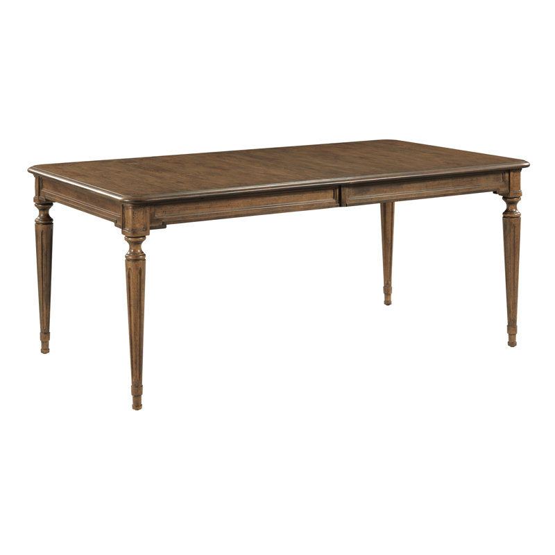 Canora Grey Stephenia Extendable Alder Solid Wood Dining Table | Wayfair