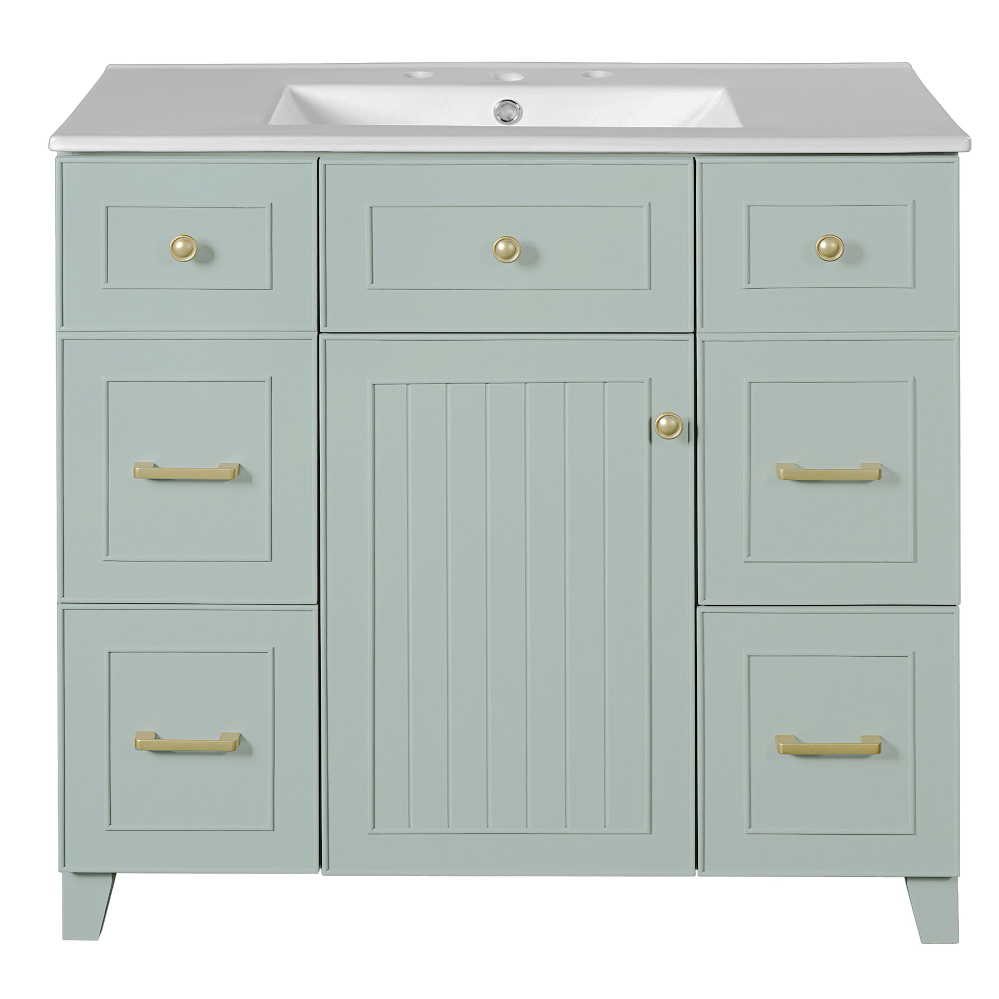 Ophelia & Co. 36'' Single Bathroom Vanity With Ceramic Sink ...