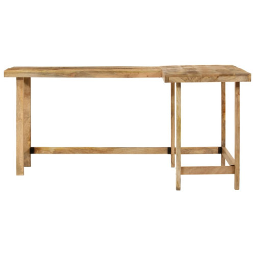 Union Rustic Desk 165X110x75 Cm Solid Wood Mango | Wayfair.co.uk