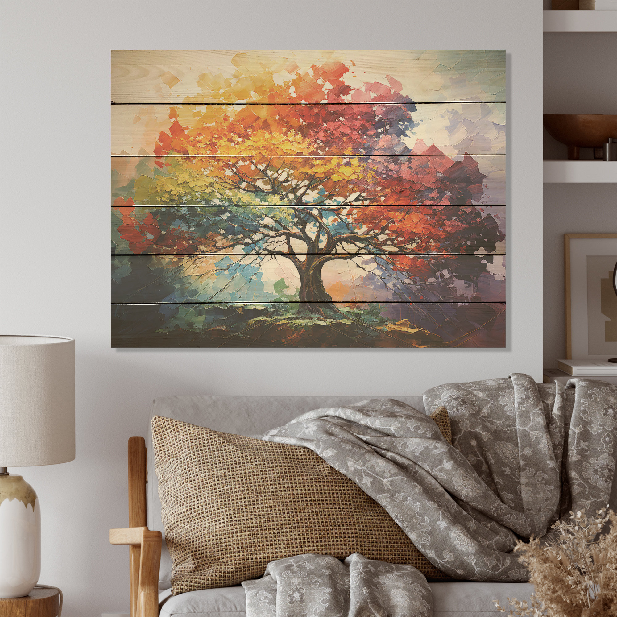 Winston Porter Multicolor Fauvist Resonance Redwood Tree - Tree Redwood ...