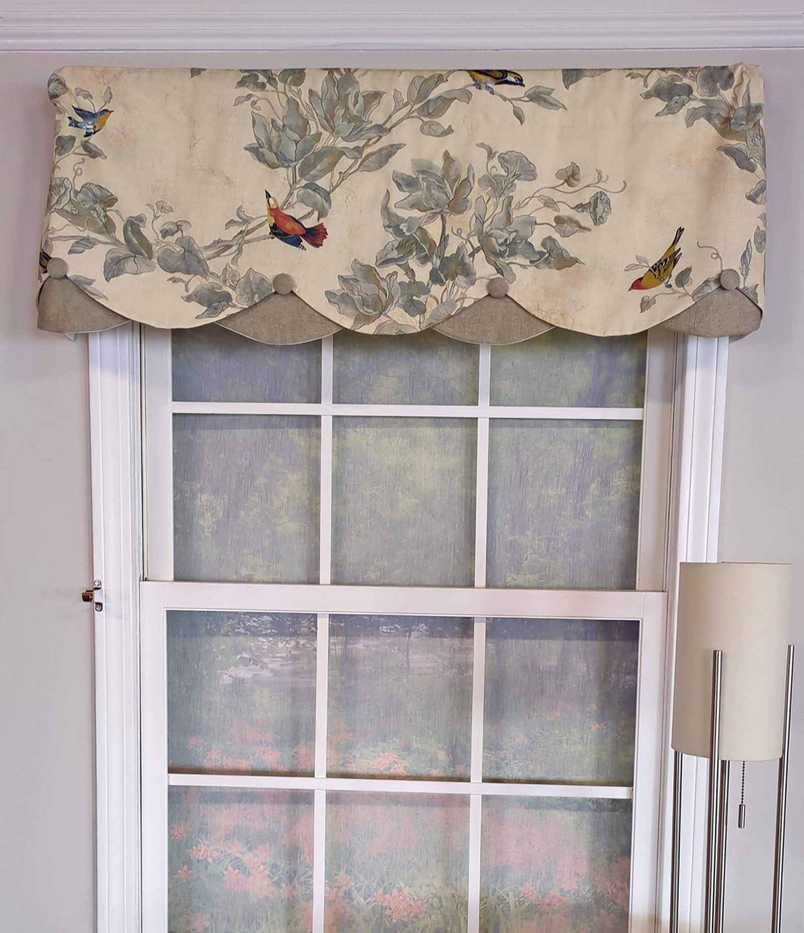 RLF Home Toile Cotton Scalloped 50" W Window Valance & Reviews | Wayfair