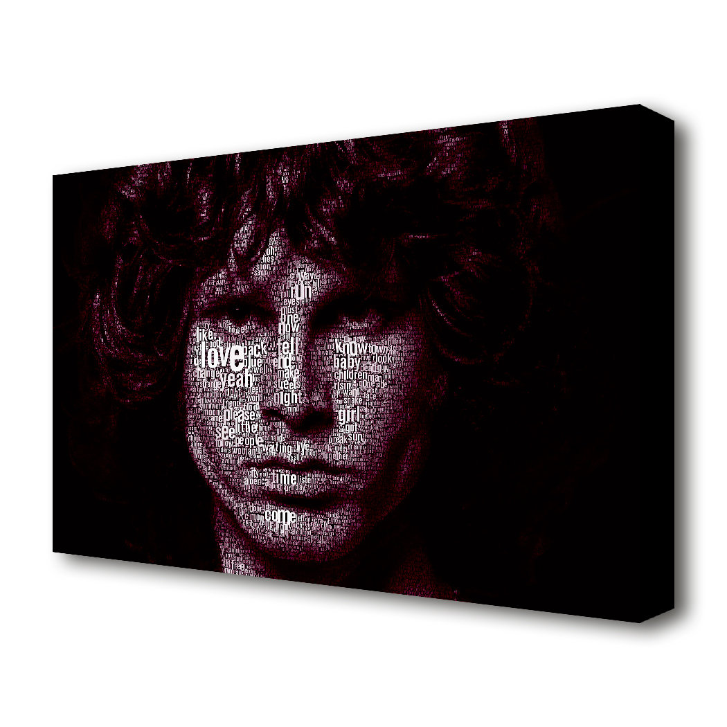 East Urban Home Jim Morrison Words - Wrapped Canvas Graphic Art Print ...