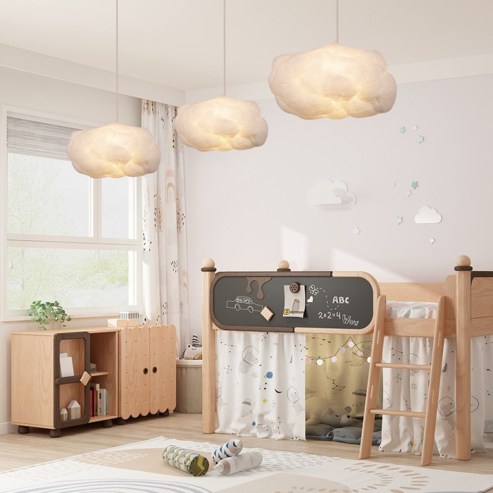 Isabelle & Max™ Entrekin 1 - Light White Schoolhouse Pendant | Wayfair