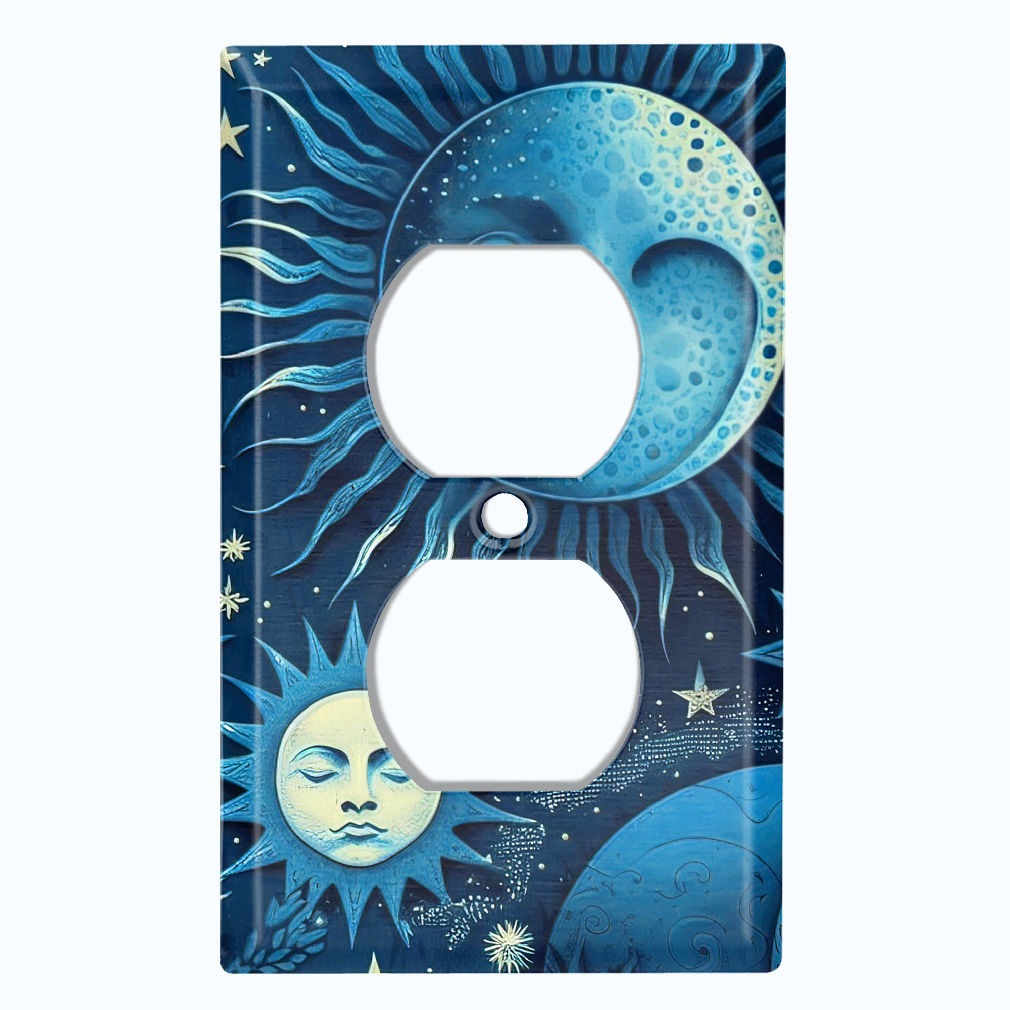 WorldAcc Metal Light Switch Plate Outlet Cover (Astronomy Space Sun ...