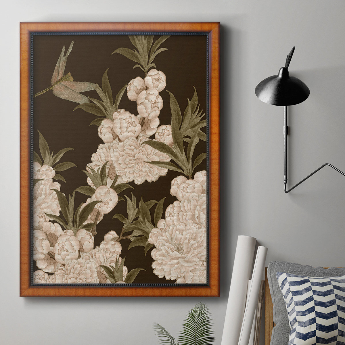 Red Barrel Studio® Asian Brocade III Premium Framed Canvas- Ready To ...