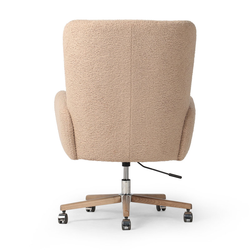 Corrigan Studio® Cade Desk Chair-Sheepskin Camel | Wayfair