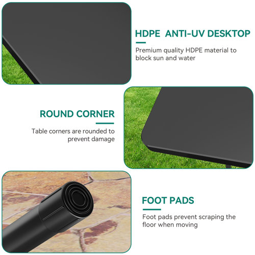 Wade Logan® Ashien 2 Patio Picnic Bench & Reviews | Wayfair