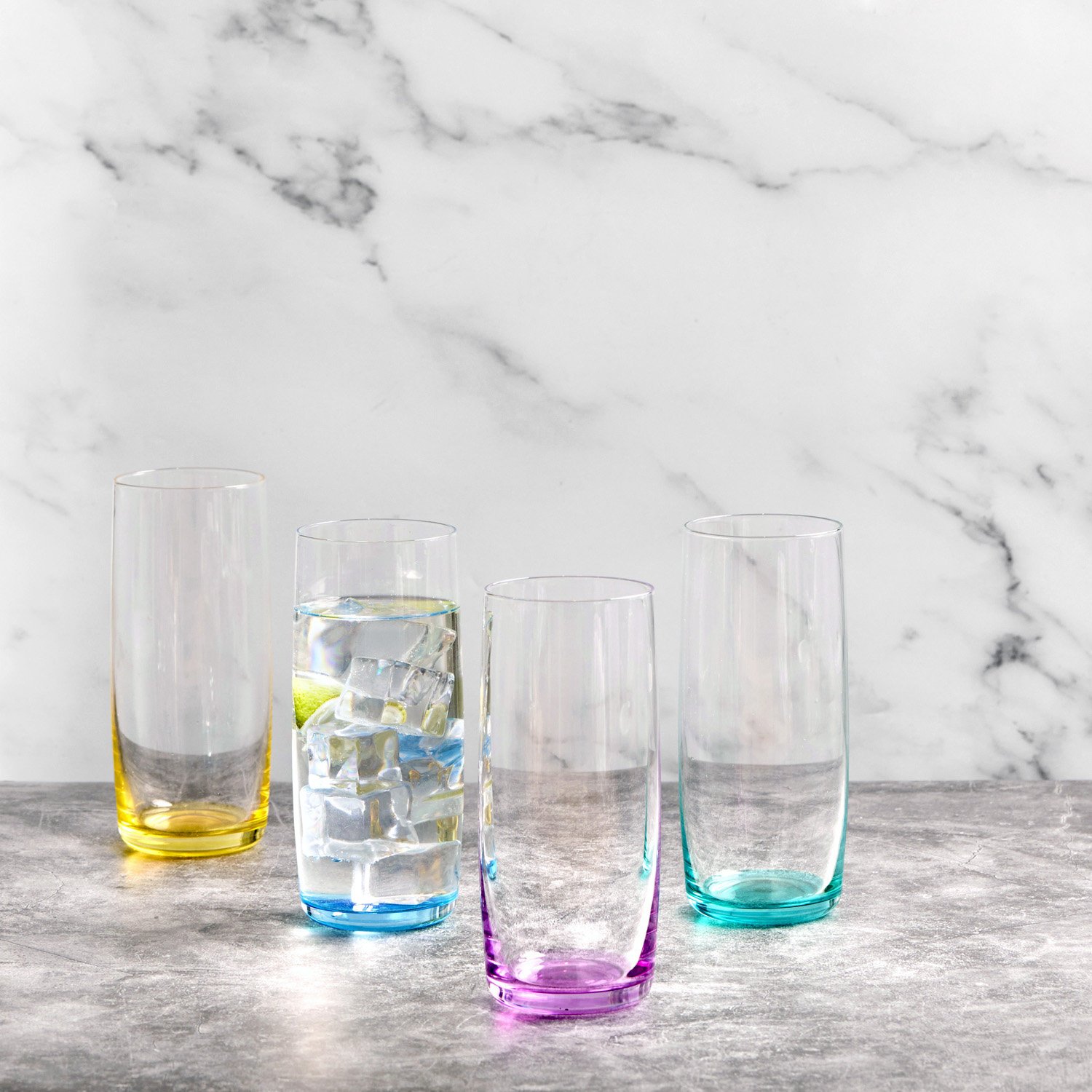 Anton Studio Designs Gala 11.75oz. Glass Highball Glass Glassware Set ...