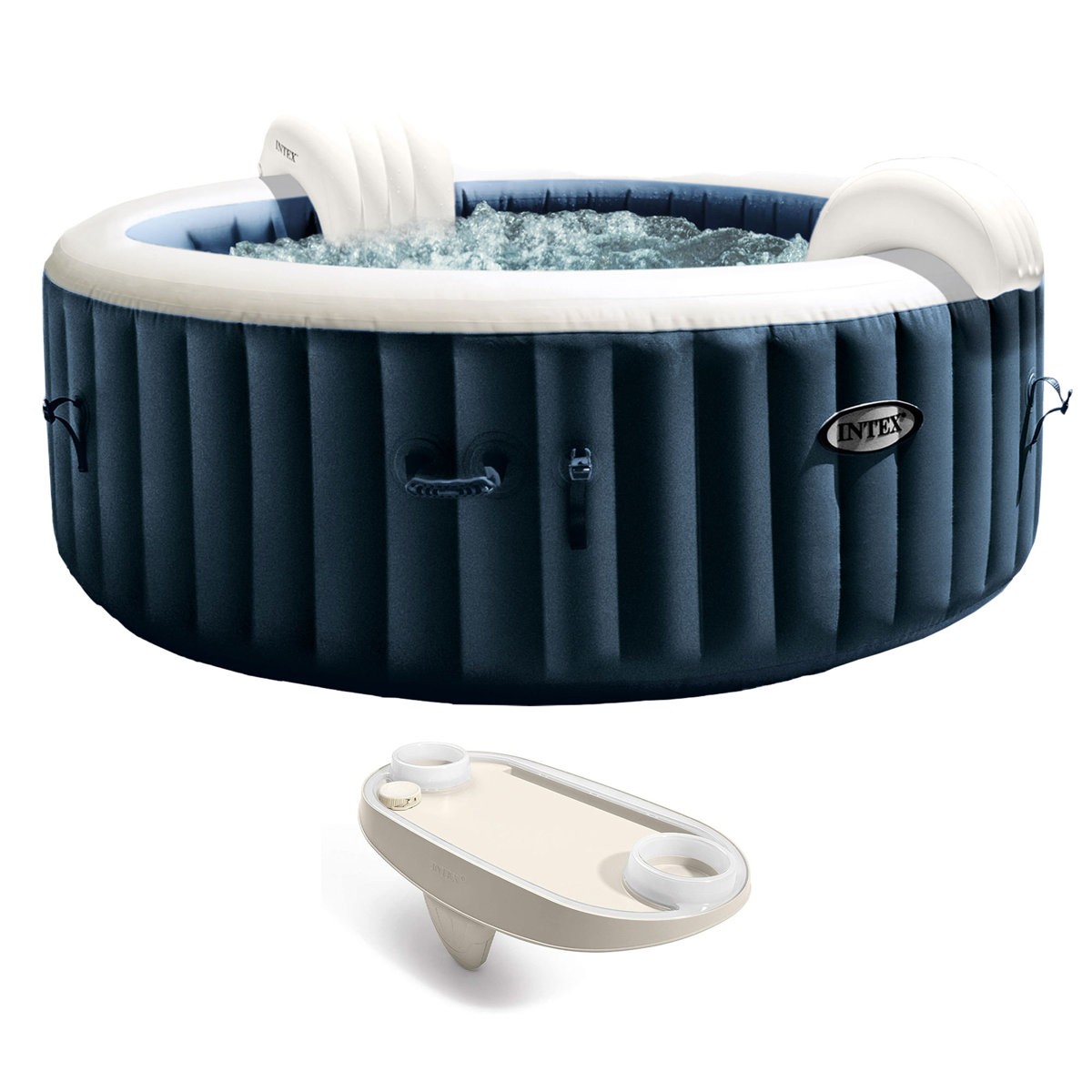 Intex 4 - Person 140 - Jet Vinyl Inflatable Hot Tub & Reviews | Wayfair