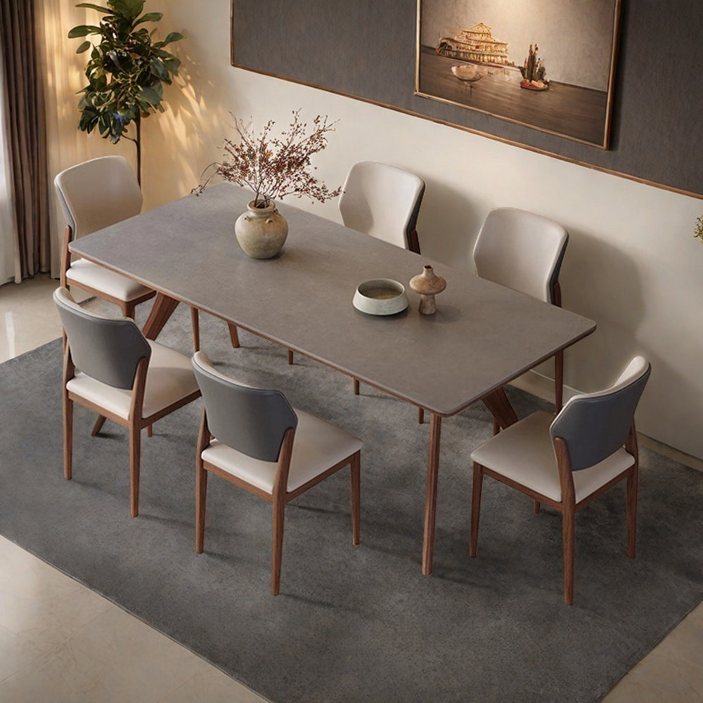 Elamer European minimalist high-end dining table set | Wayfair