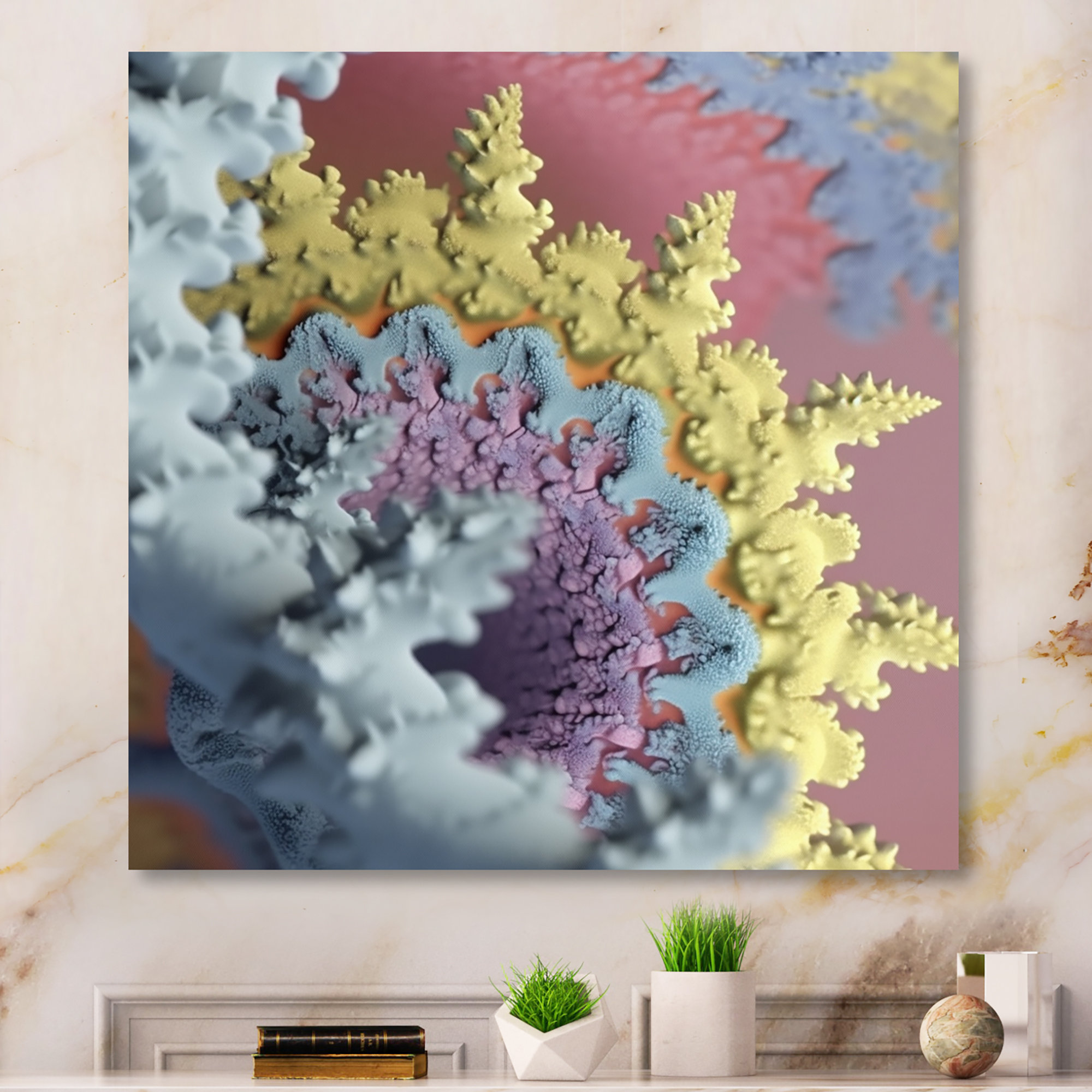 Wrought Studio™ Fractal Pastel Universe I - Print | Wayfair