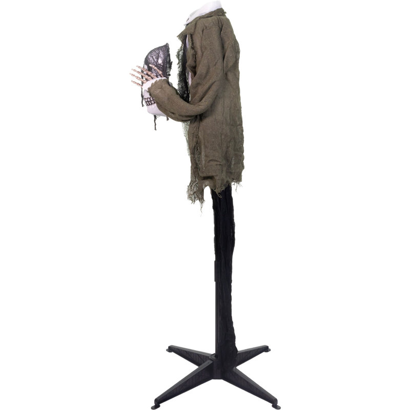 Haunted Hill Farm Reaper Henry the Headless Reaper with Animated Eyes ...