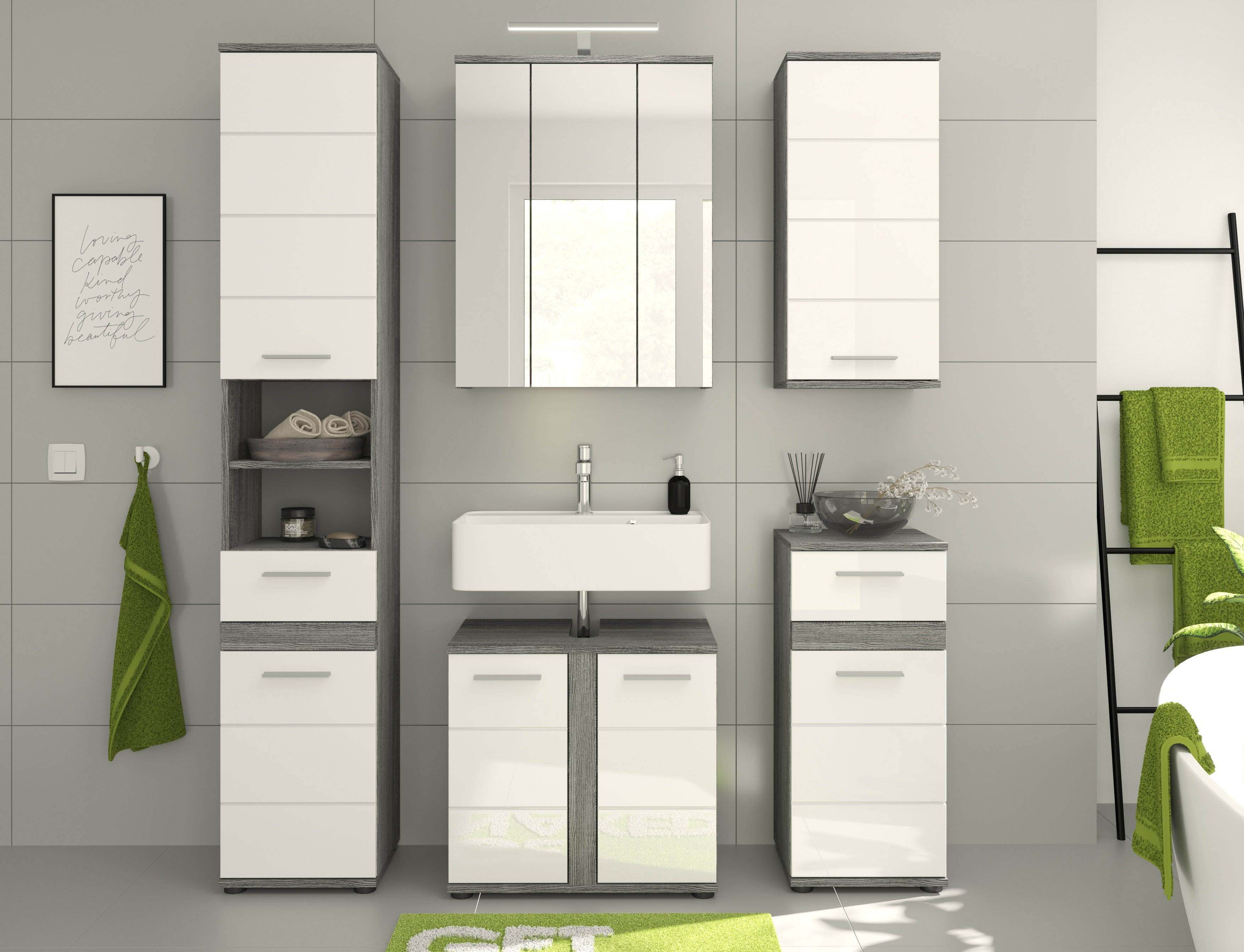 Ebern Designs 5-Piece Harbinder Bathroom Combination | Wayfair.ie