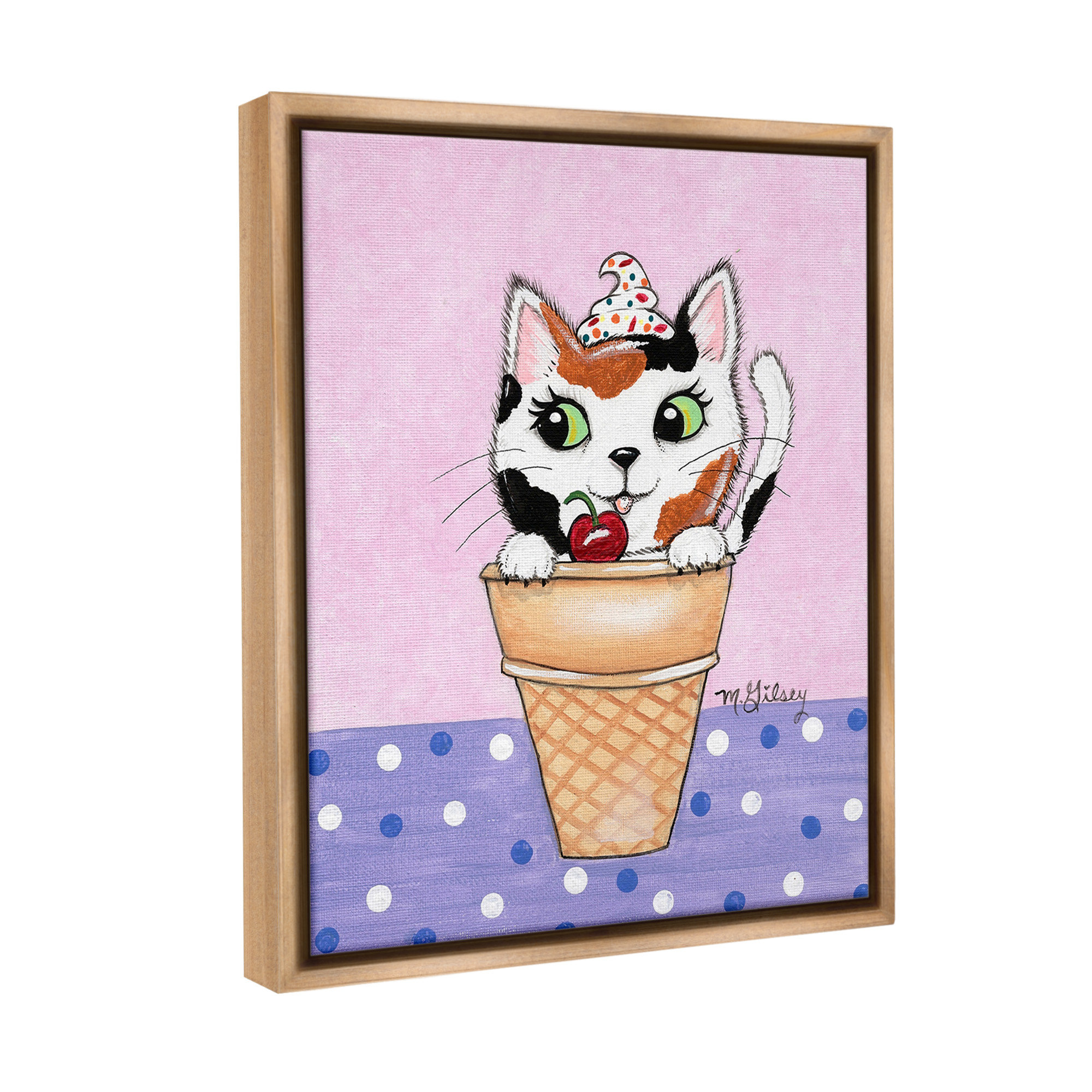 Red Barrel Studio® " Polka Dot Cat Sundae " by Michelle Gilsey on ...