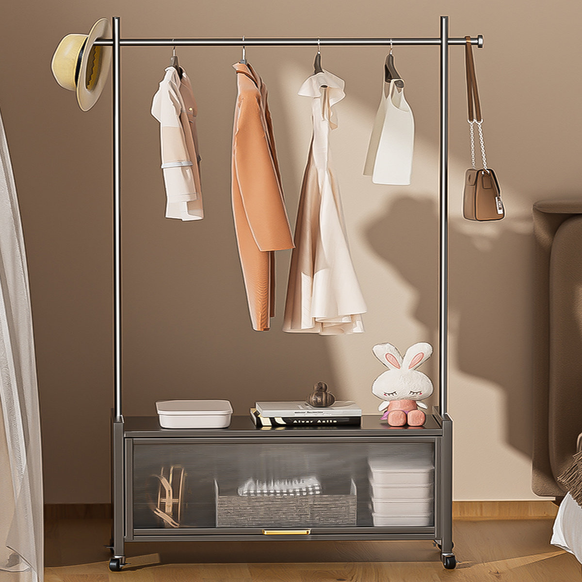 Recon Furniture 31.5'' Adjustable Clothes Racks /Garment Racks | Wayfair