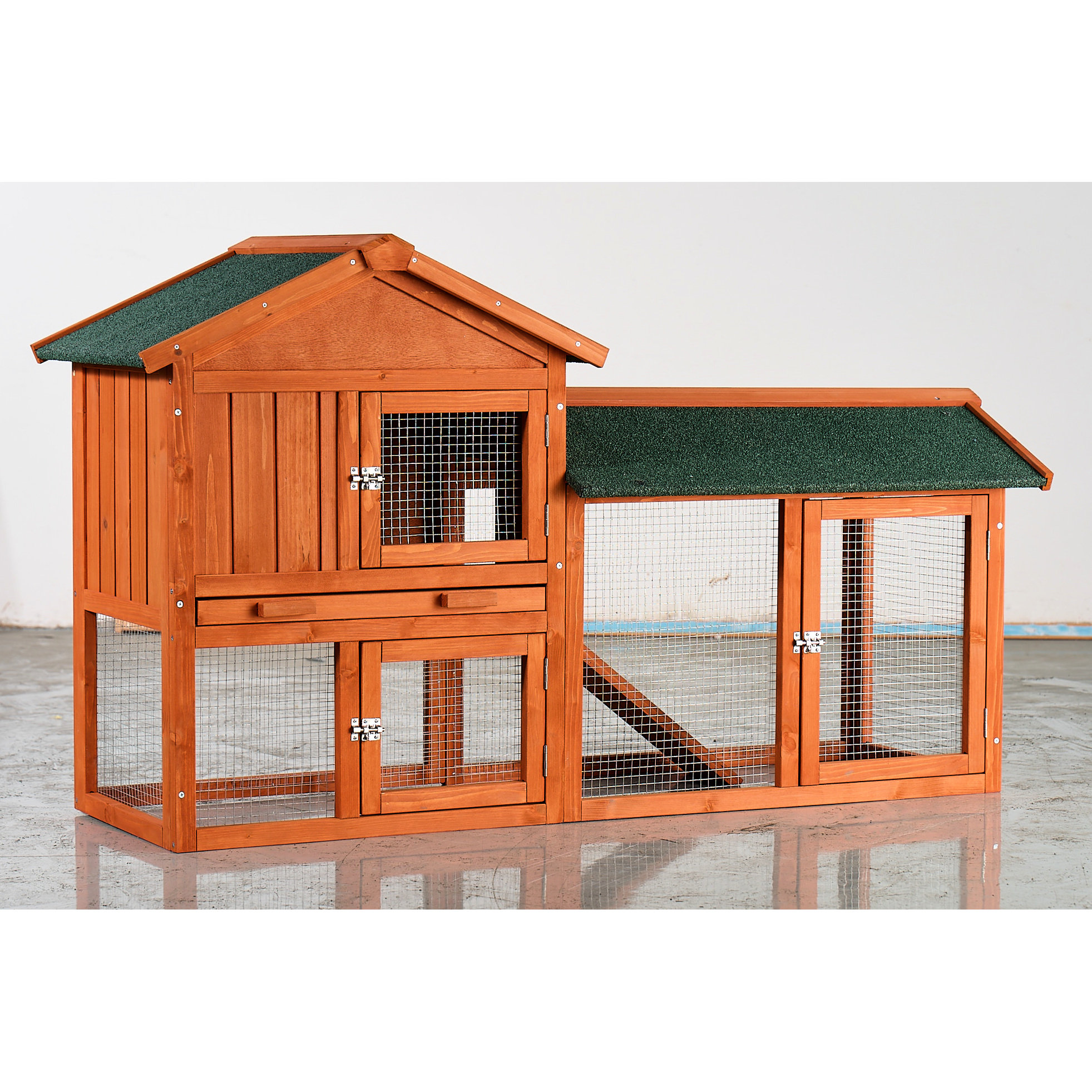 Ophelia & Co. Large Wooden 2 - Story Pet House, Small Animals, Outdoor ...