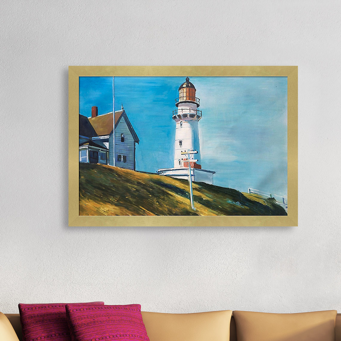 Longshore Tides " Light At Two Lights " by Edward Hopper Painting Print ...