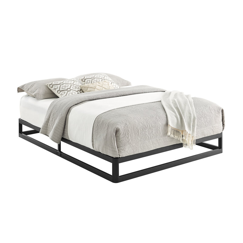 Latitude Run® Claudian Modern Metal Platform Bed Frame with Heavy Duty ...