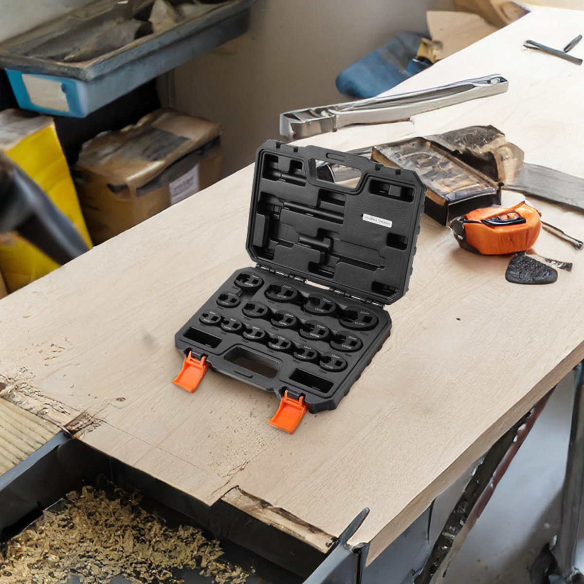 WFX Utility™ Crowfoot Wrench Set, 1/2" and 3/8" Drive 15-Piece | Wayfair