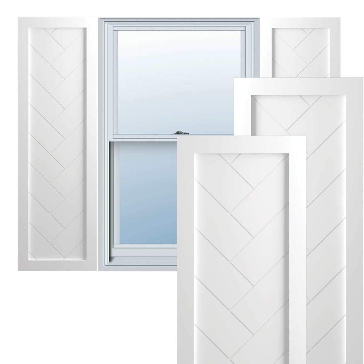 PCI Enterprises True Fit PVC Single Panel Herringbone Modern Style ...