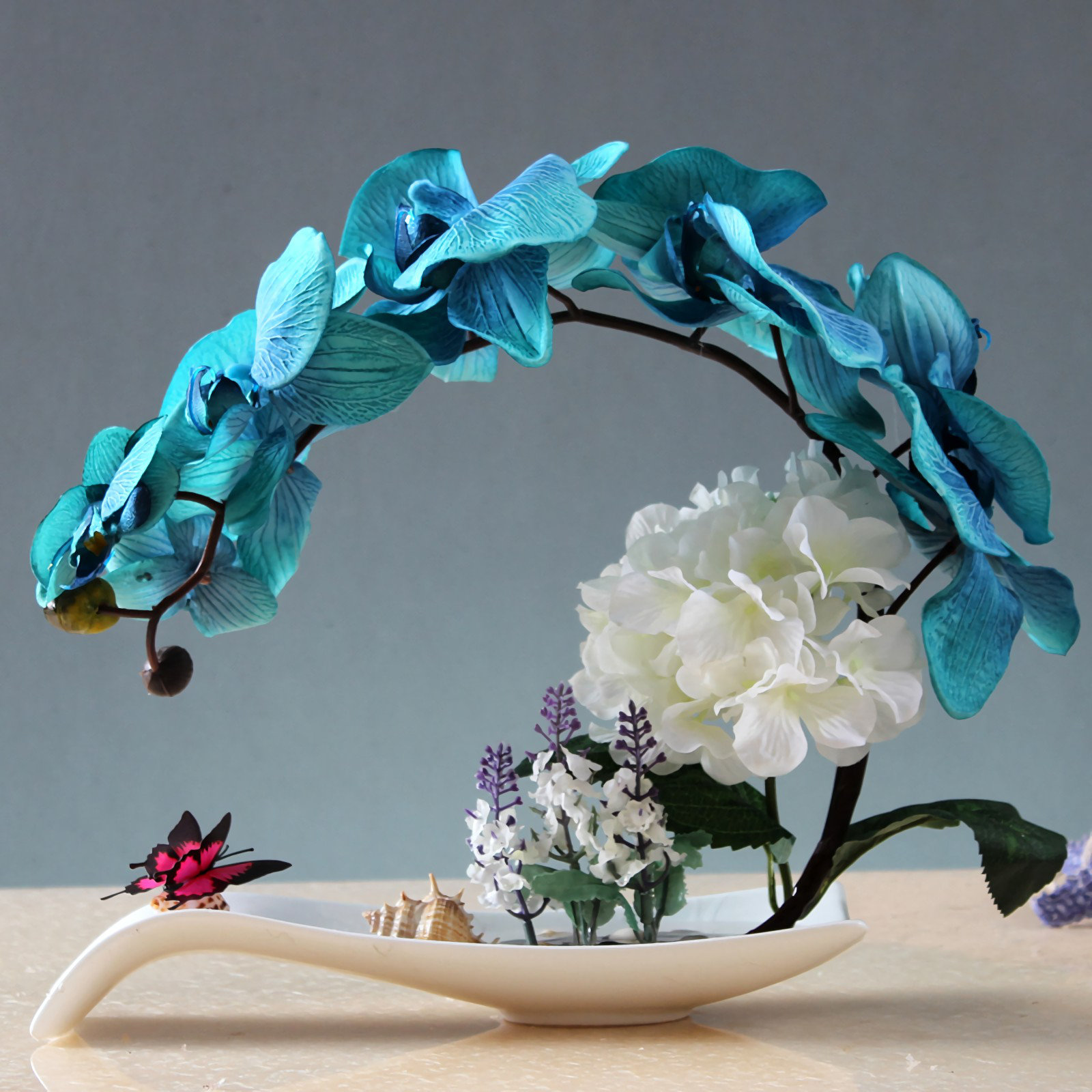 Primrue Butterfly Orchid Fake Flower Pottery Simulation Floral ...