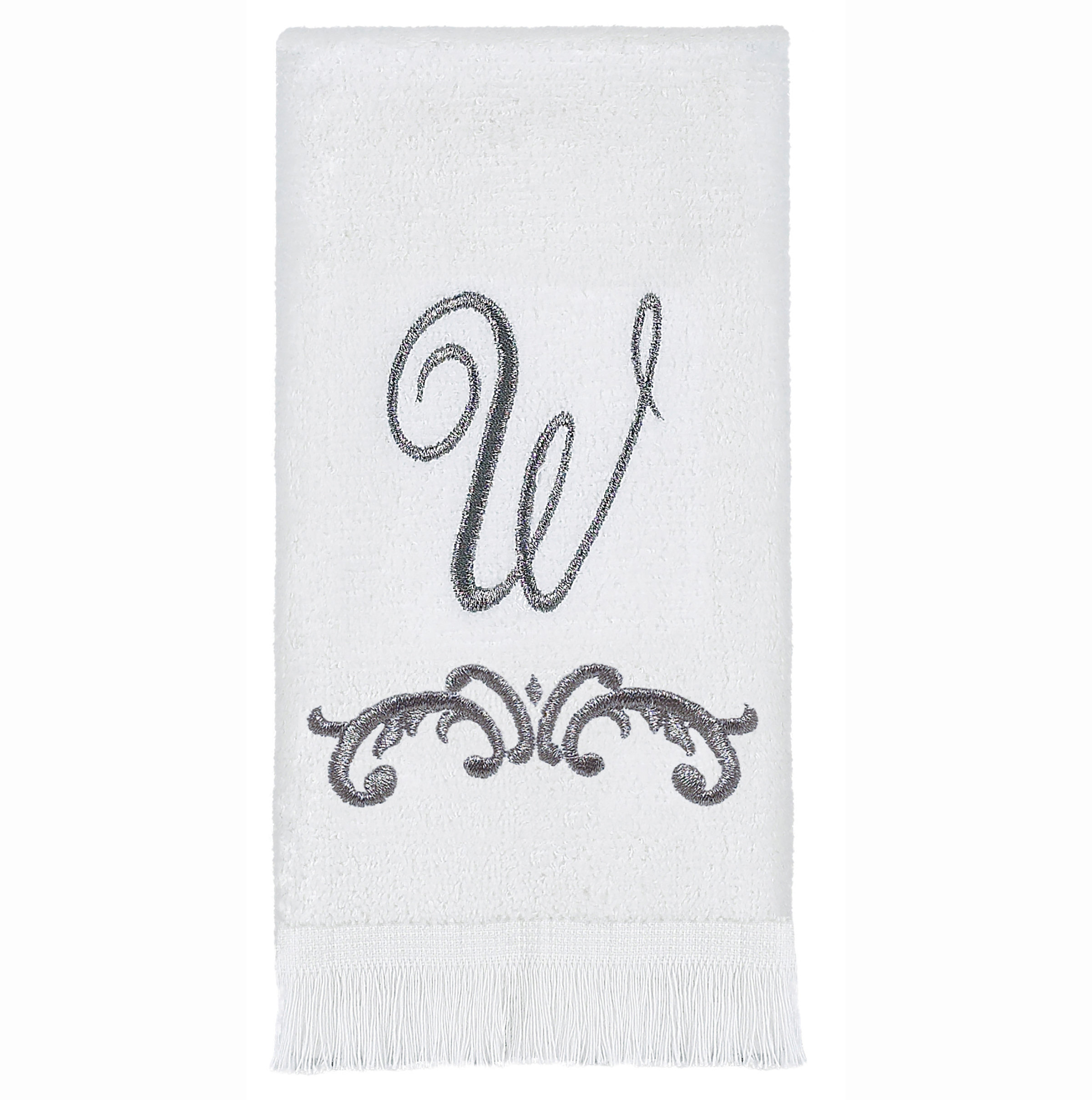 Avanti Linens Scroll Mono Fingertip Towel W | Wayfair