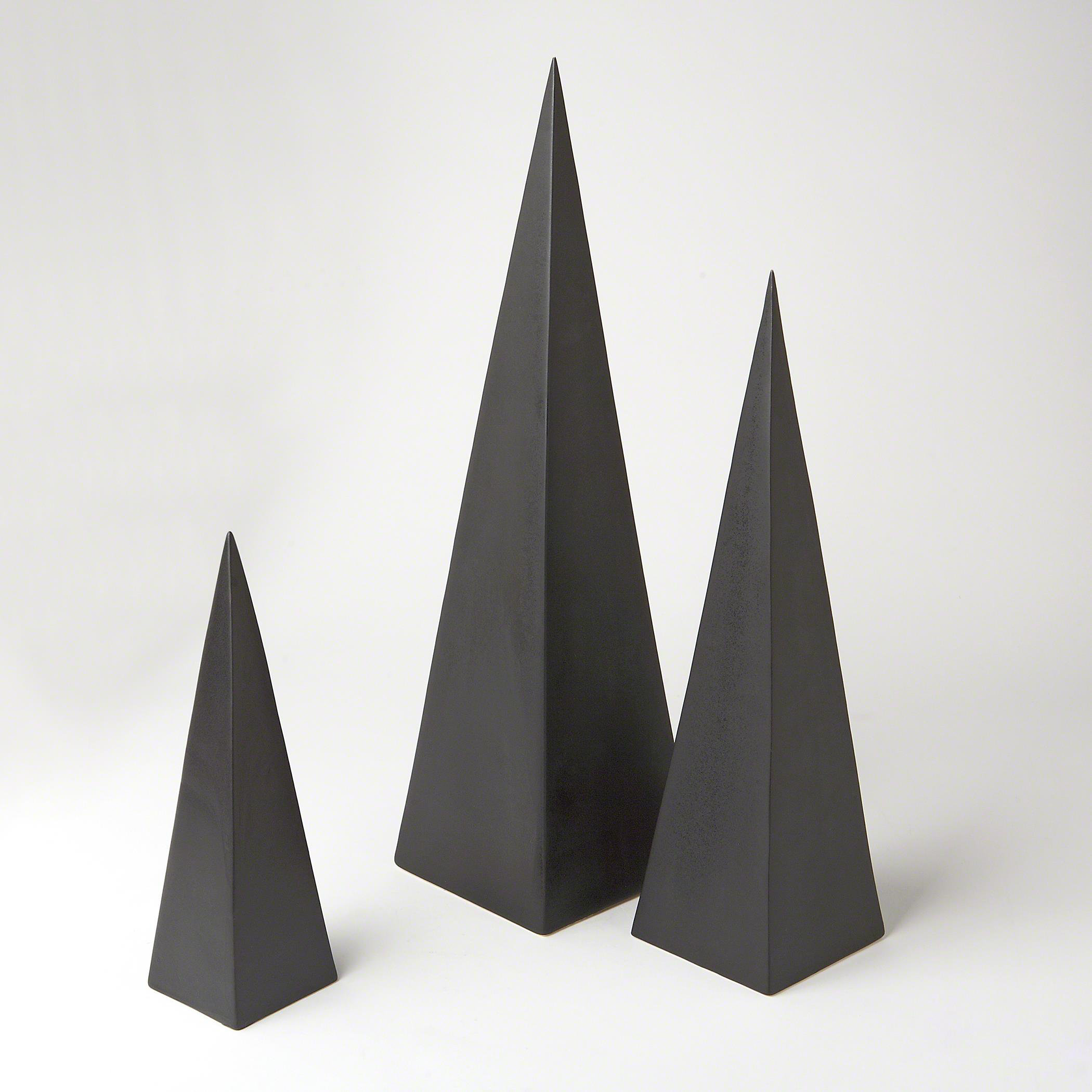 Global Views Pyramid Object 3 Piece Sculpture Set & Reviews | Perigold