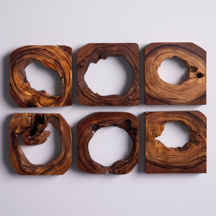 Union Rustic Handmade Rustic Abstract Wall Decor on Solid Wood ...