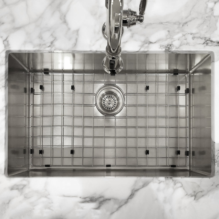 Whitehaus Collection 30" Undermount Single Bowl Stainless Steel Kitchen ...