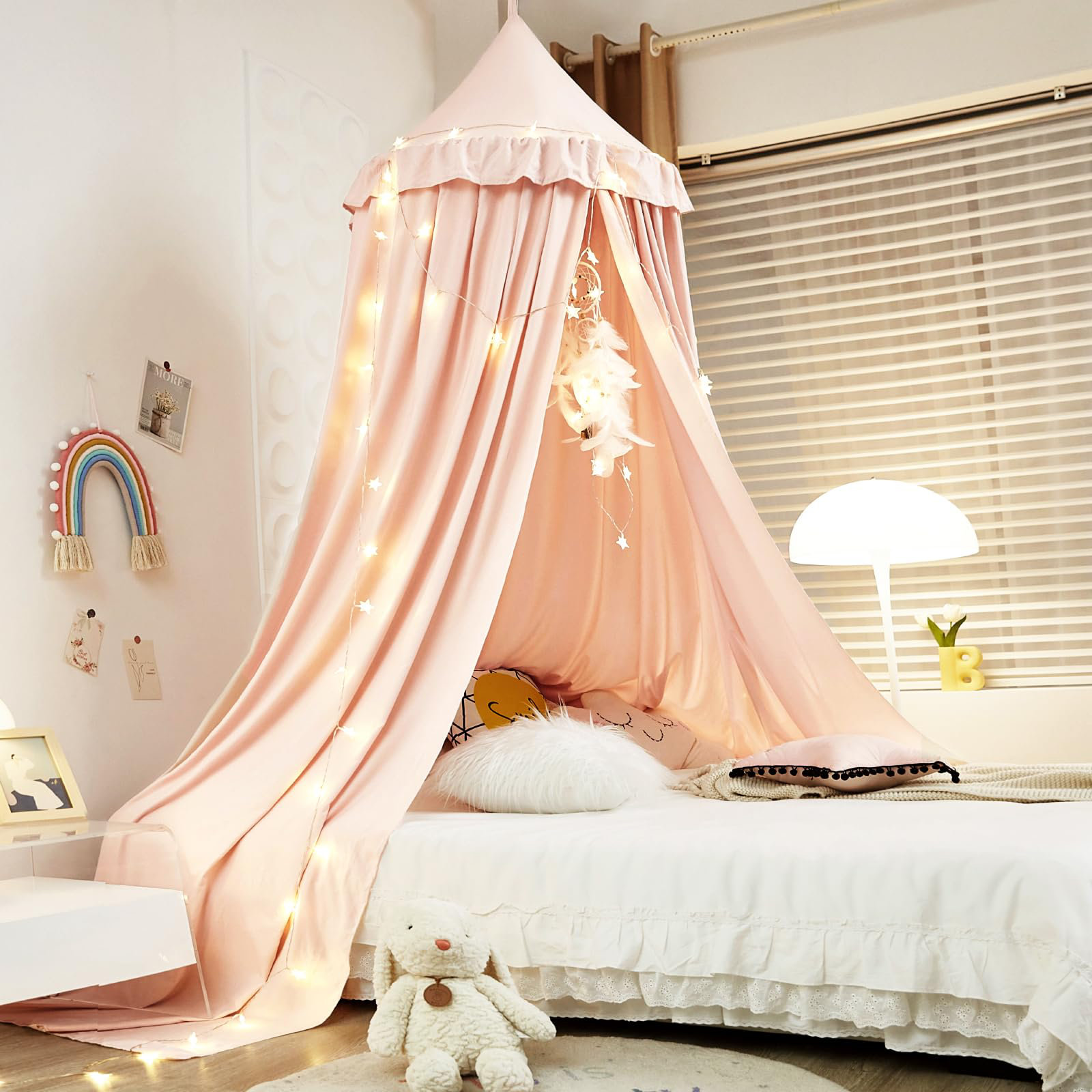 xinfeng Decor Canopy For Bed, Soft Smooth Playing Tent Canopy Girls ...