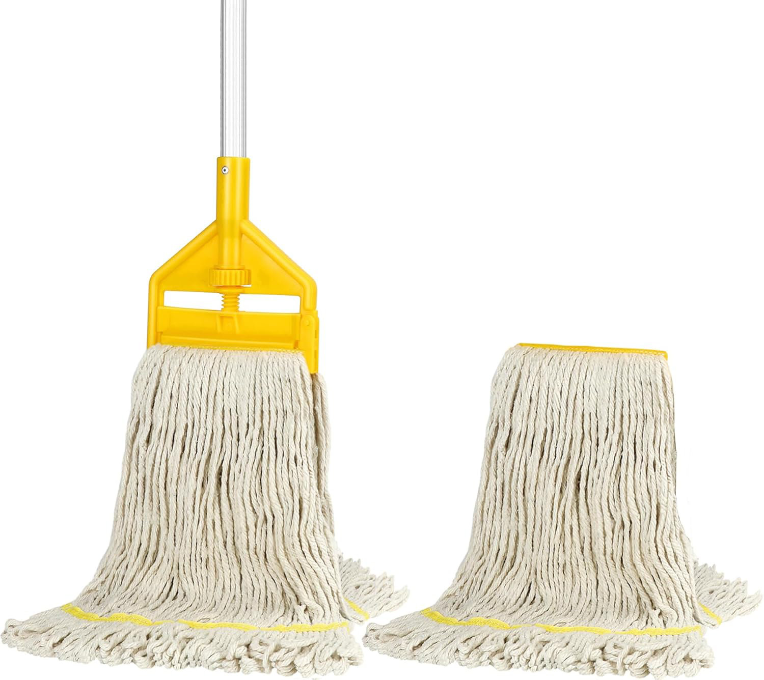 THIROX Commercial Mop Industrial Cotton Mop With Extra Replacement Mop ...