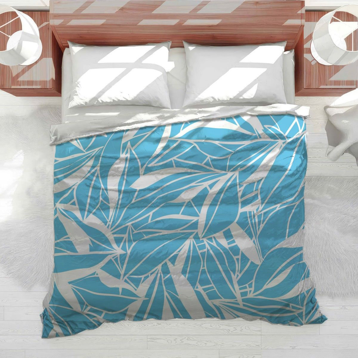 VisionDecor Botanical Bedding Nature Motif Comforter Refreshing | Wayfair