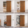 JUBEST Concealed/Invisible Magic Sliding Barn Doors With Installation ...