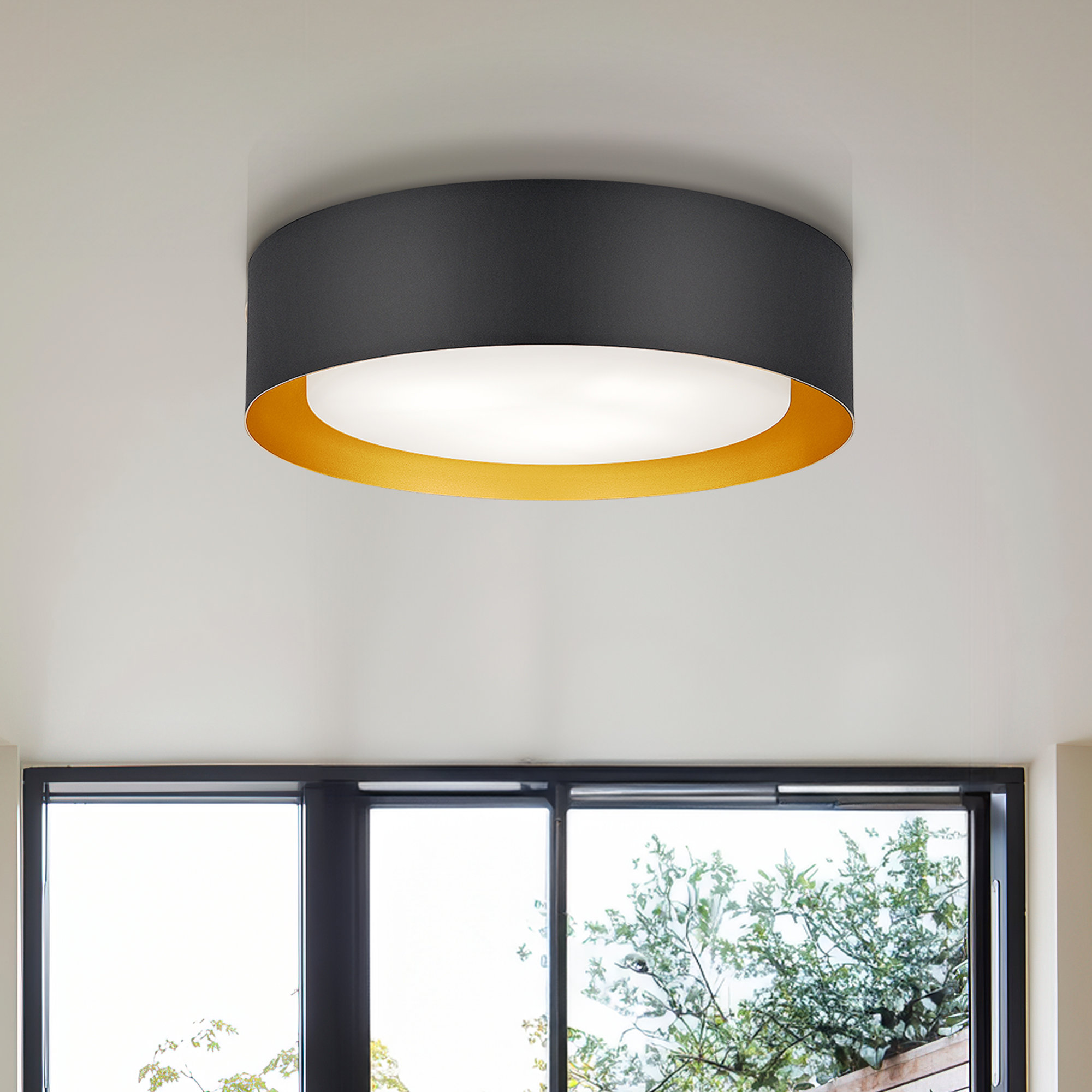 Willa Arlo™ Interiors Levasseur 1 - Light Simple Drum Flush Mount ...
