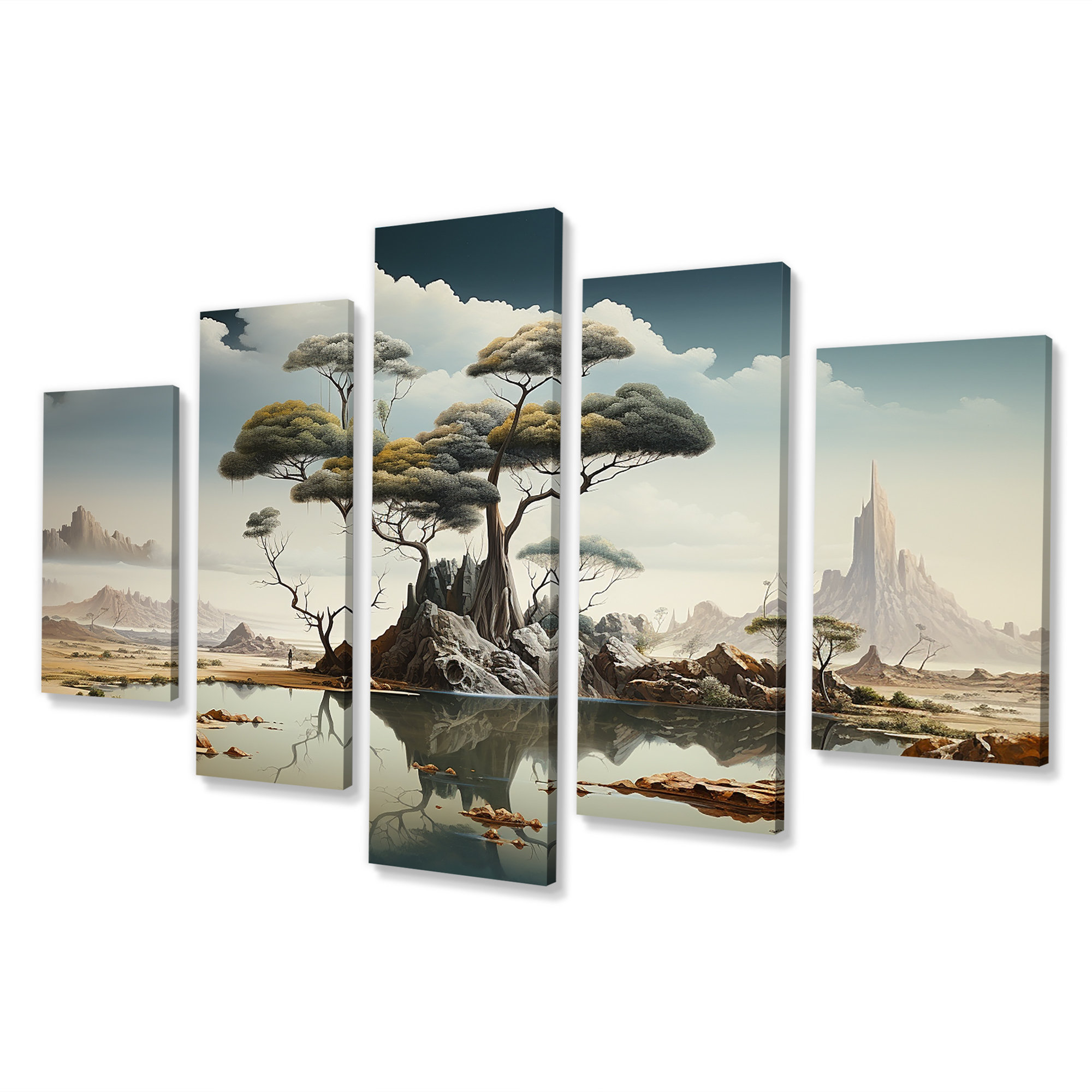 Lark Manor™ Surrealism Tree Landscape II - Abstract Landscapes ...