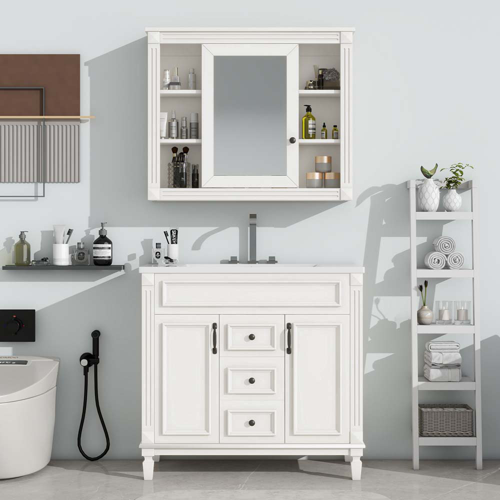 Charlton Home® Clenon 36" Single Bathroom Vanity Set | Wayfair