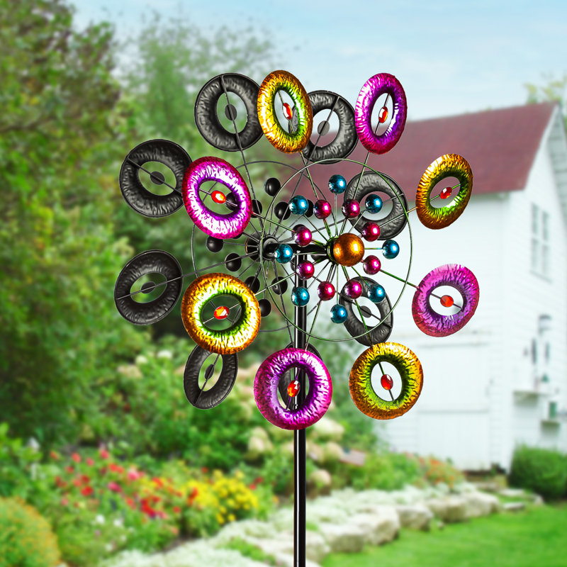 Arlmont & Co. Ruhee 75"H Musical Notes Wind Spinner | Wayfair