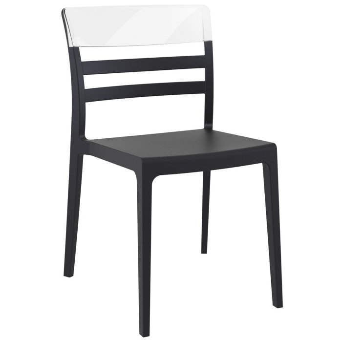 Ebern Designs Milliman Outdoor Stackable Dining Side Chair & Reviews ...
