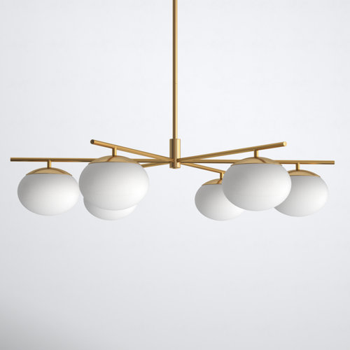 Monika 6 Light Metal Dimmable Sputnik Chandelier | AllModern