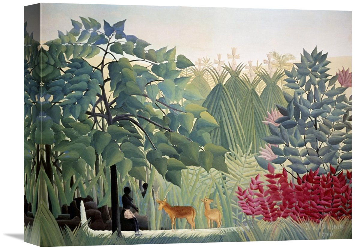 Global Gallery 'The Waterfall' by Henri Rousseau Painting Print on ...